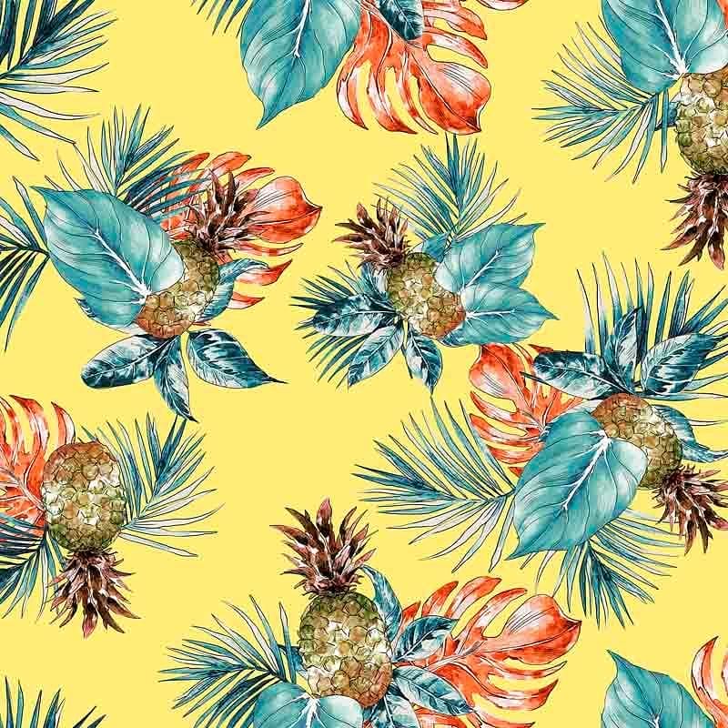 Stampa Pattern design tropical ananas