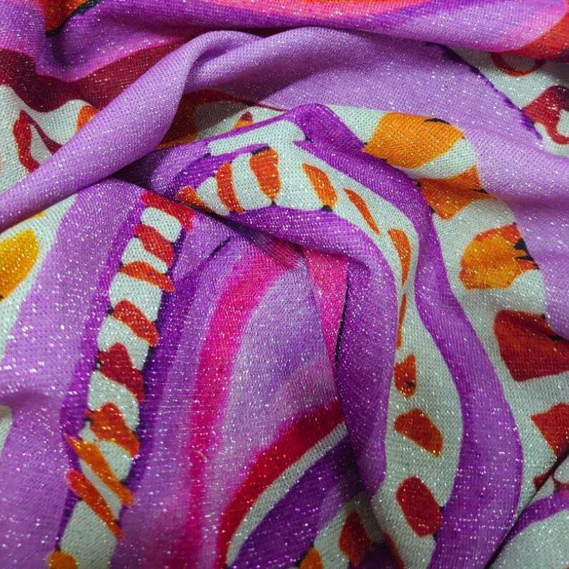 JERSEY LUREX ARGENTO PERSONALIZZATO