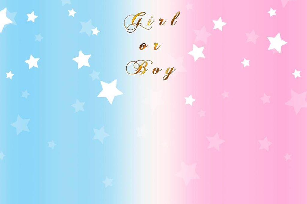 Striscione Baby Shower sfondo rosa - azzurro
